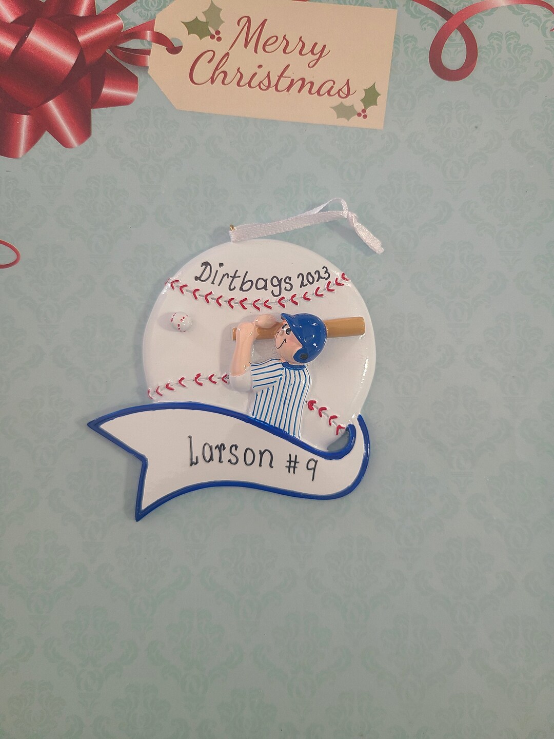 Personalized Baseball Player Christmas Ornament, Boys Favorite Sports ...