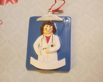 Female Doctor Ornament - Etsy