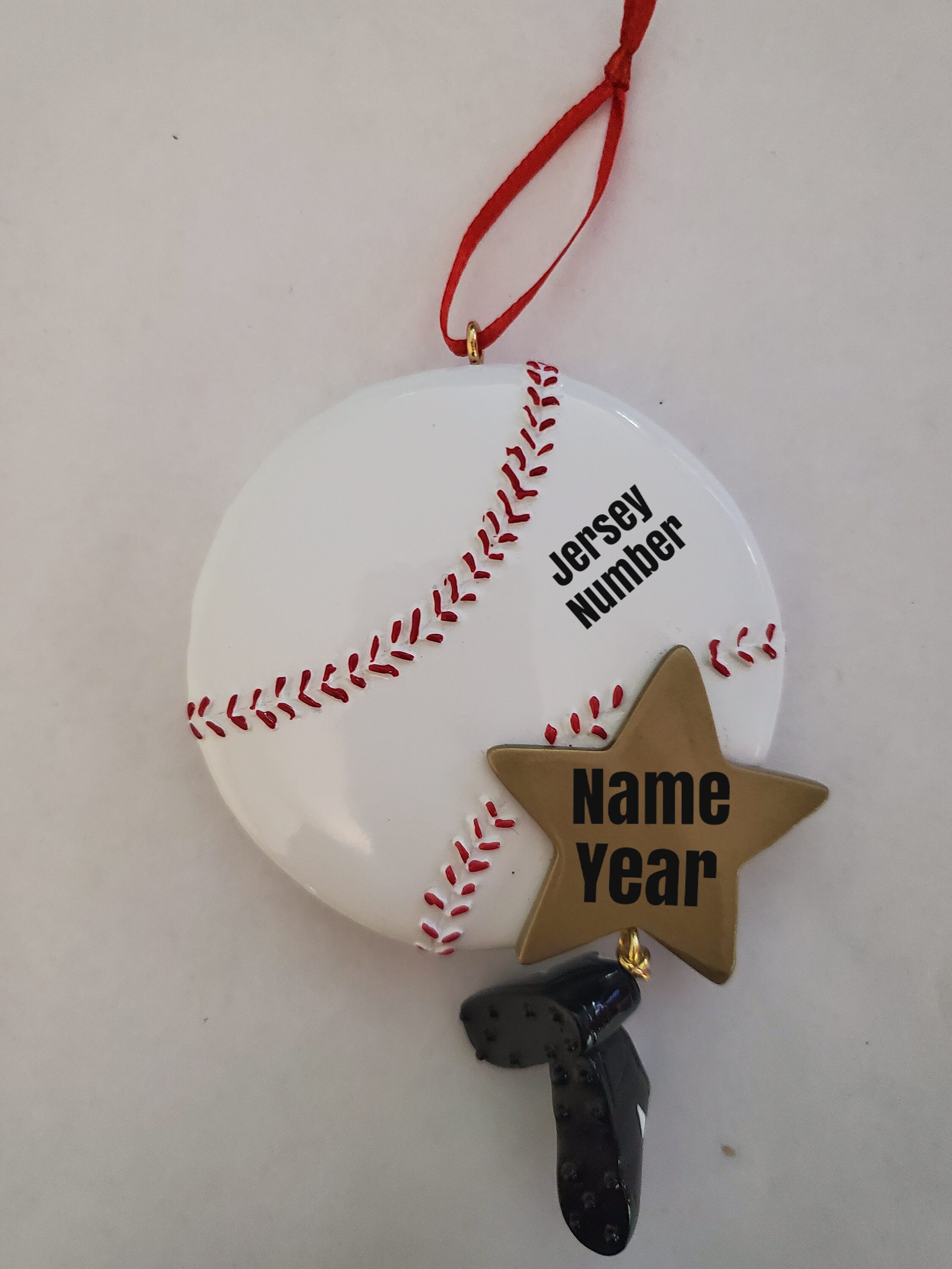 Personalized Baseball Christmas Ornament Ornament for Team - Etsy