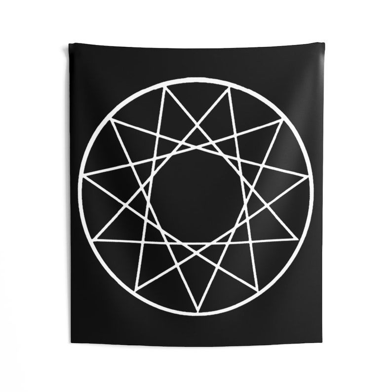 Hendecagram Star Tapestry Satanic Luciferian Witch - Etsy Sweden