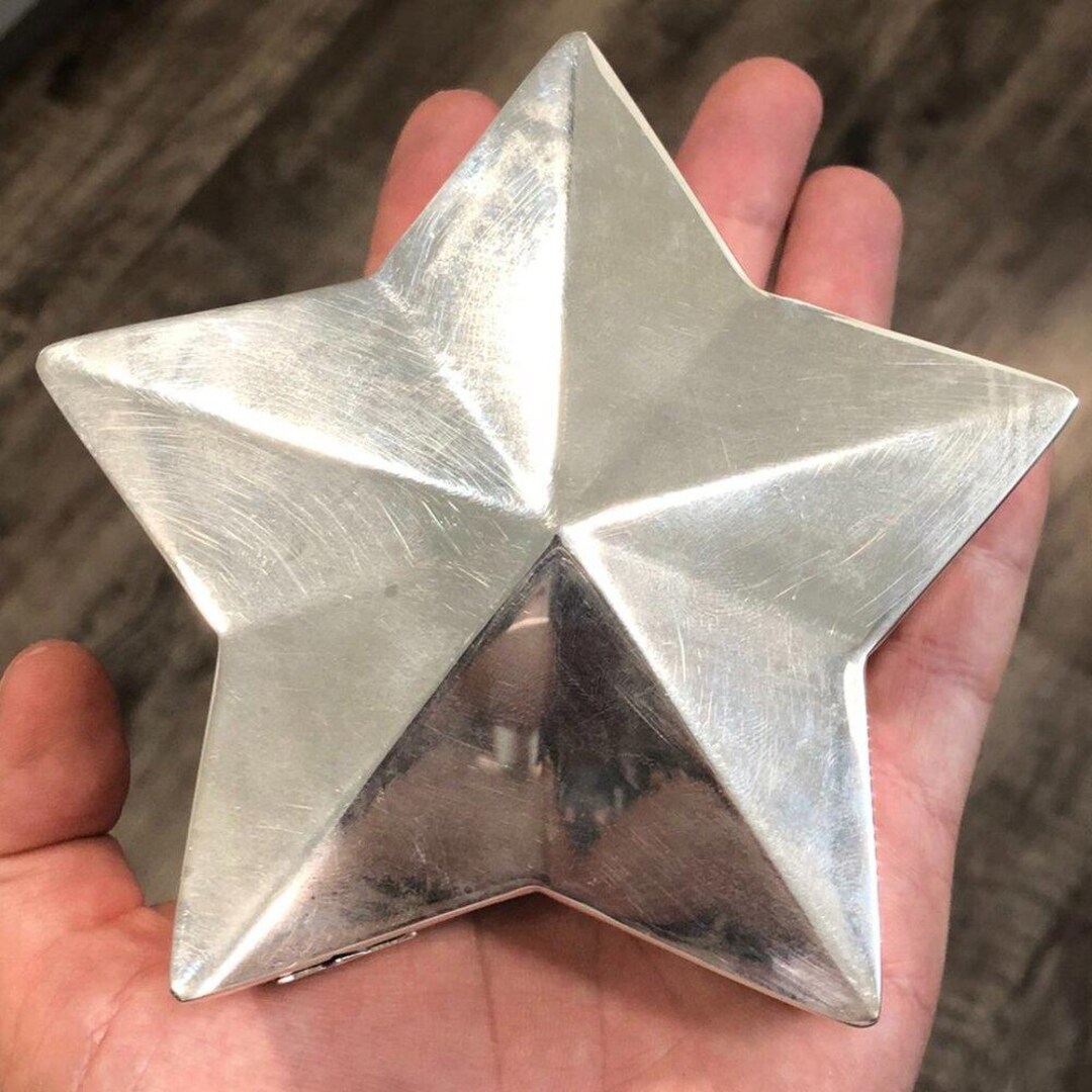 Rare Vintage Tiffany & Co. Sterling Silver Star Shaped Trinket Box - Etsy