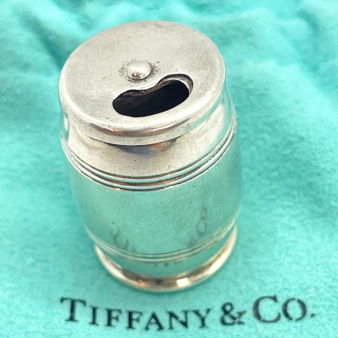 Tiffany & Co Silver Beer Barrel Pill Box Case Trinket Container Rare ...