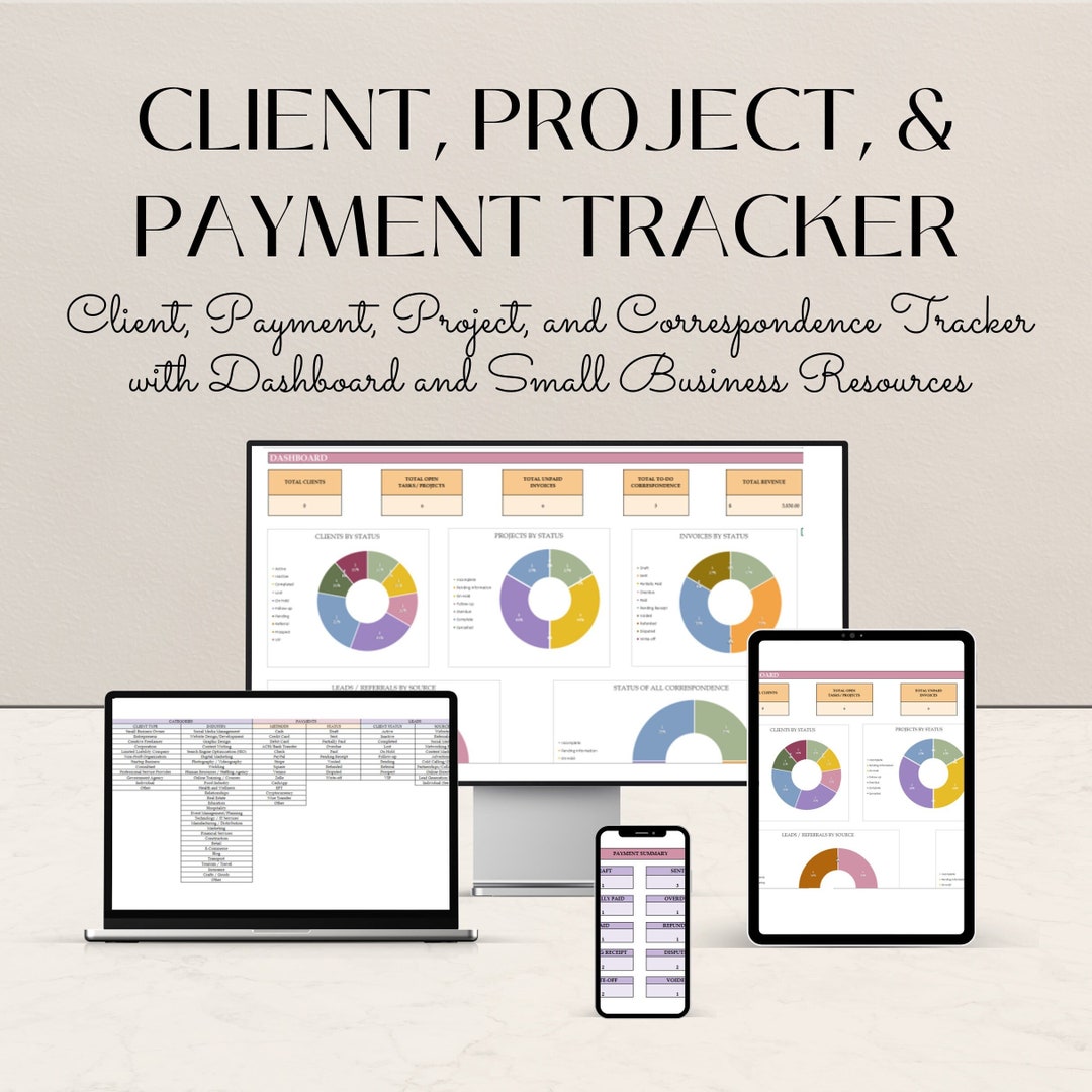 Client Tracker, Task & Project Tracker, Small Business Management ...
