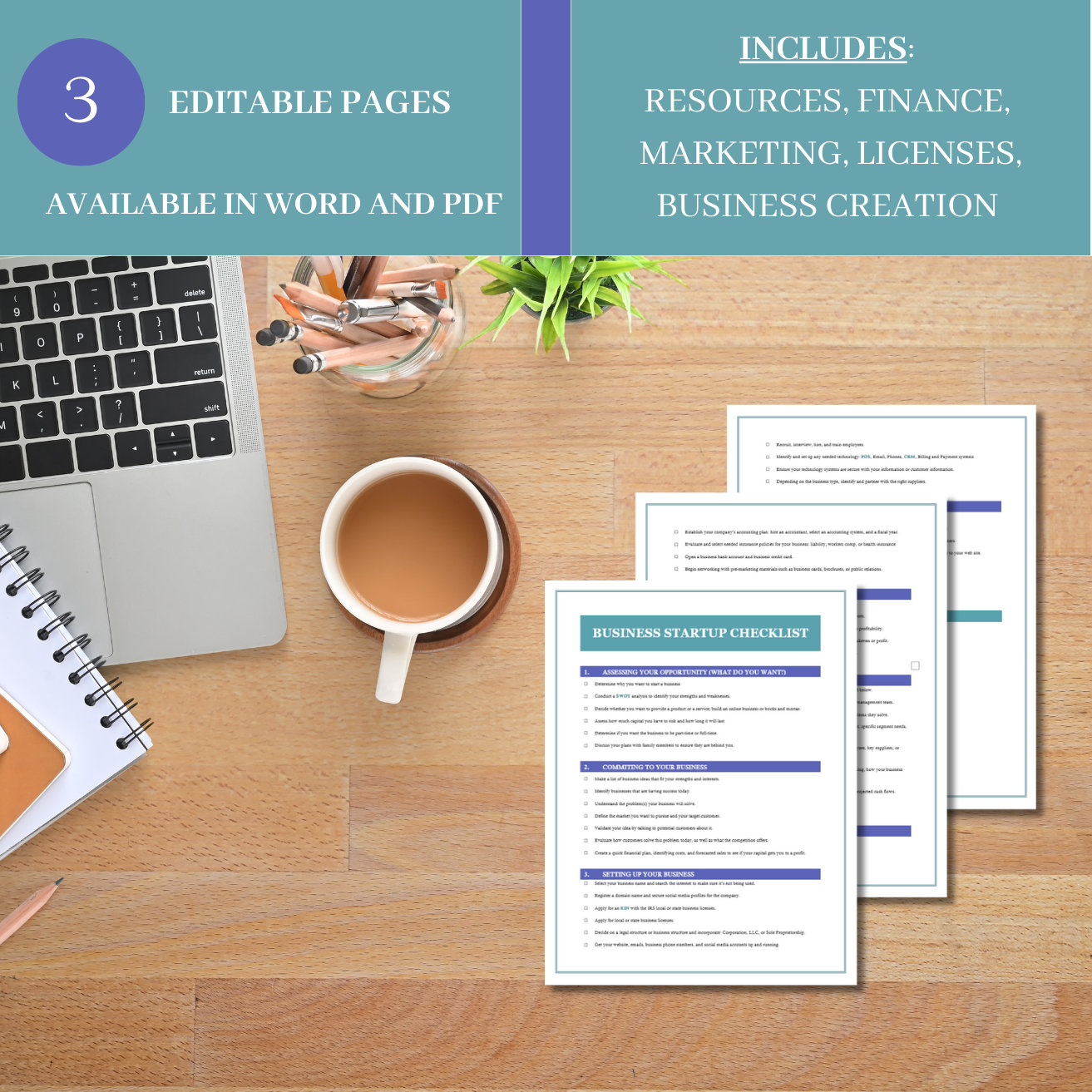 Business Startup Checklist, Small Business Checklist, Entrepreneur ...