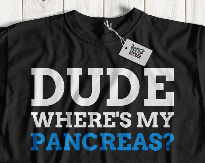 Funny Pancreas T-shirt My Pancreas is A Hater Type 1 Diabetes Gift ...
