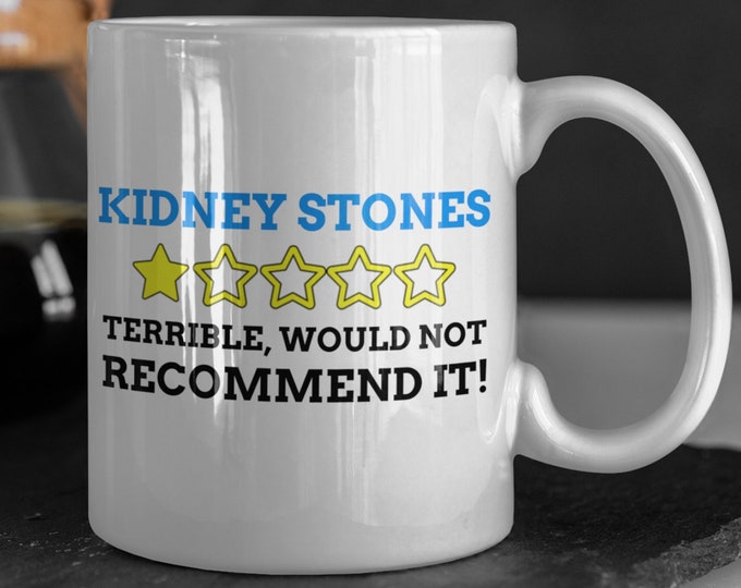 Kidney Stone Mug Funny Kidney Gift Nephrologist Urologist Get Well Gift ...