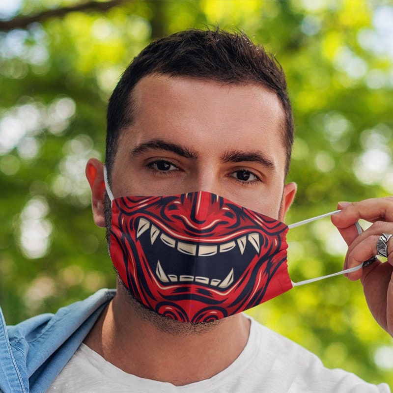 Smile Face Mask - Etsy