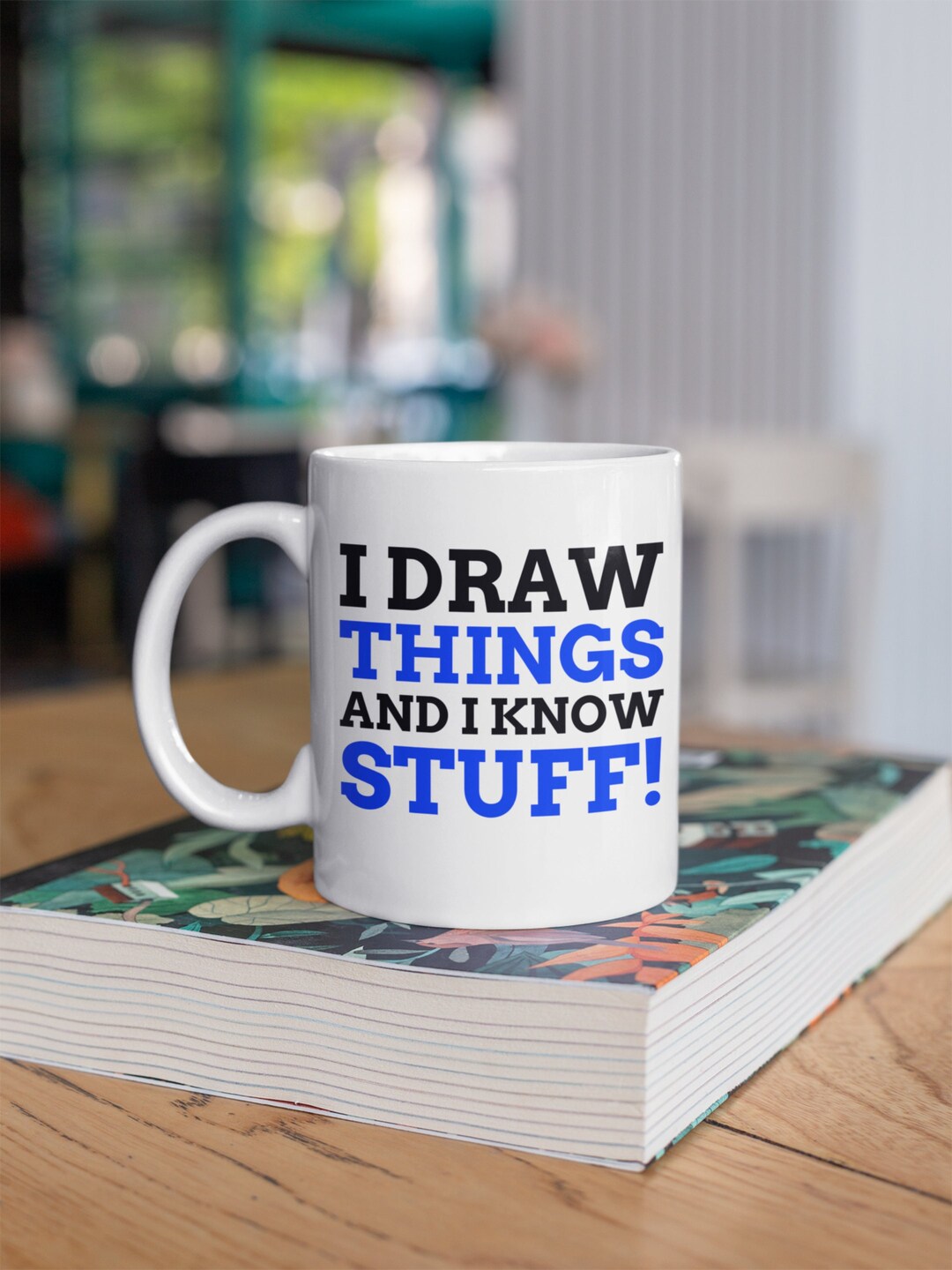I Draw Things and I Know Stuff Funny Architect Mug 11oz 330ml Gifts for ...