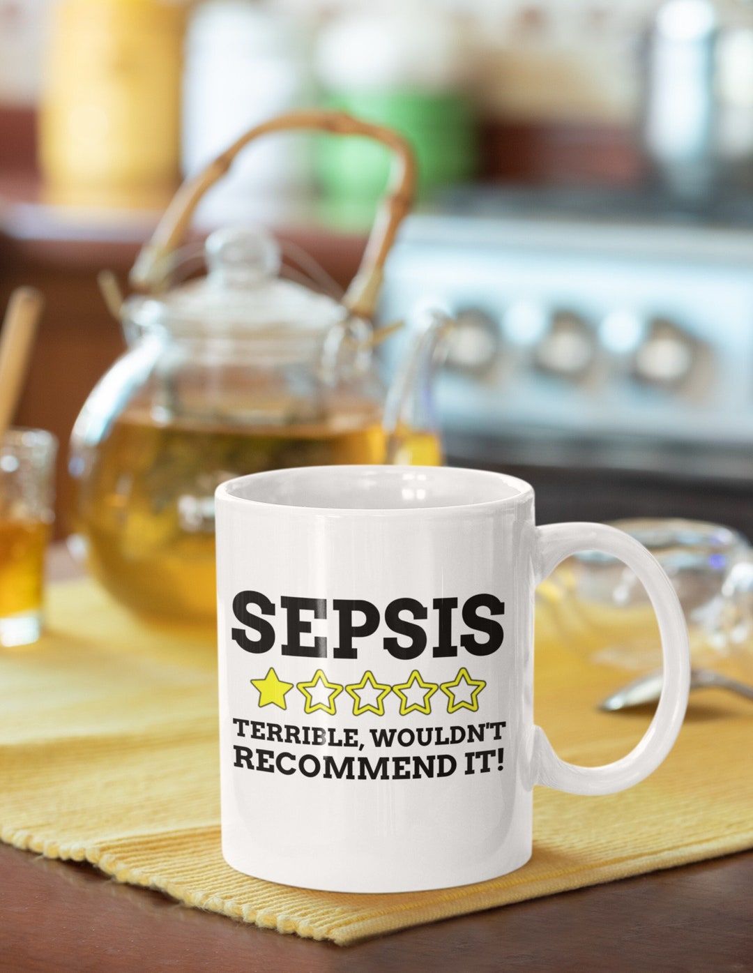 Funny Sepsis Mug 11oz 330ml Septicaemia Gift Ideas | Septicemia Mugs - Etsy
