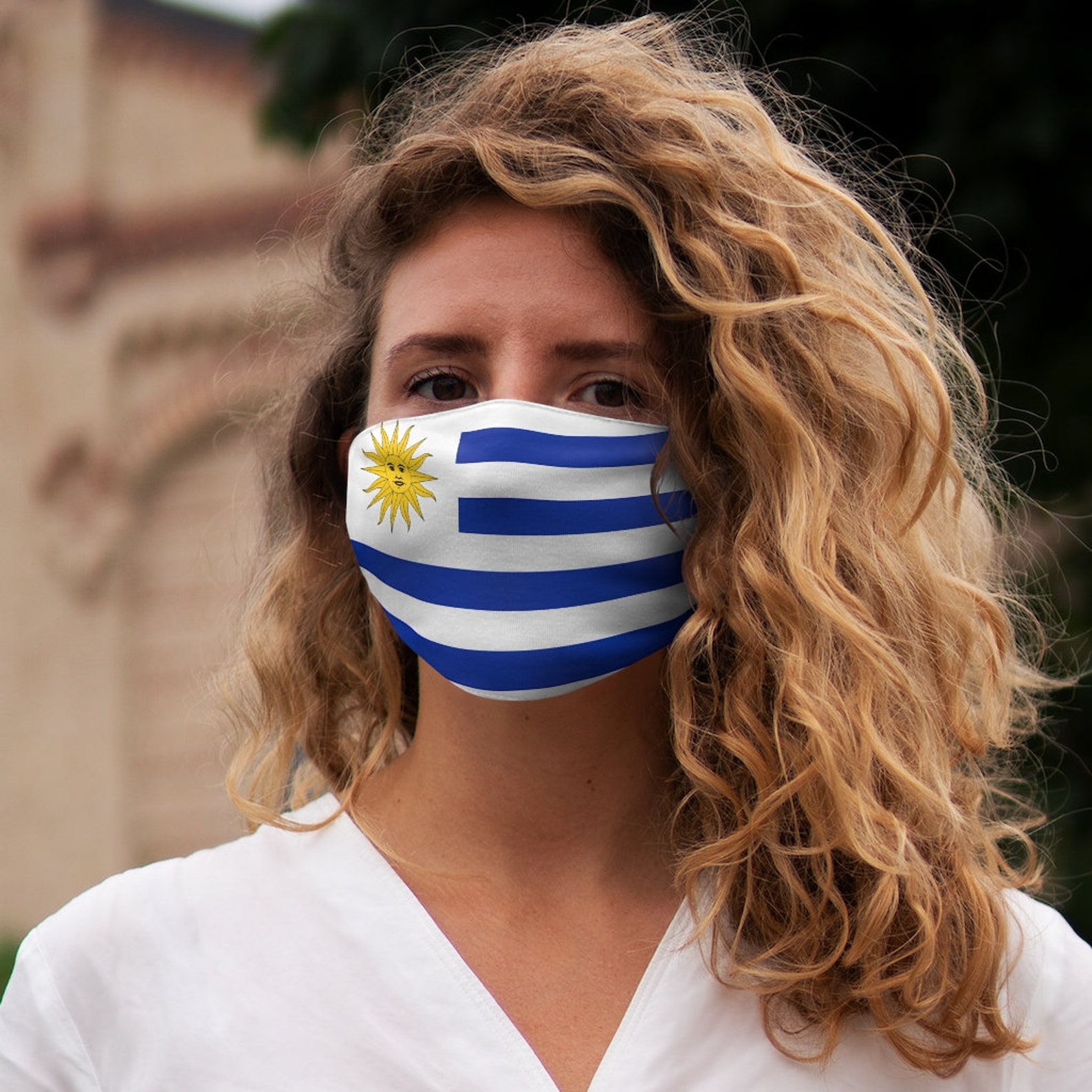 Unisex Flag of Uruguay Breathable & Flexible elasticated face | Etsy