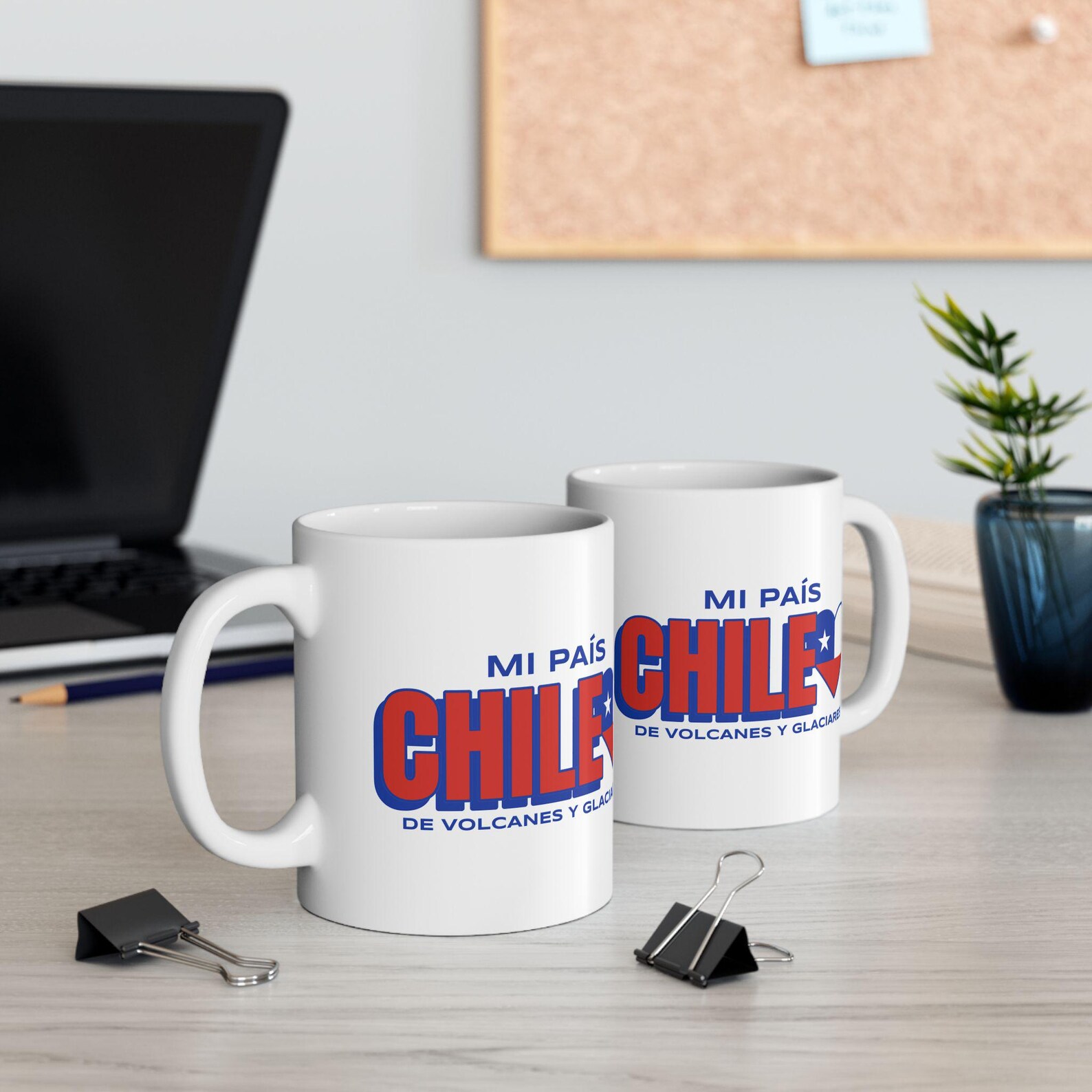Mi Pais Chile De Volcanes Y Glaciares! Cute Patriotic Chile Mug 11oz ...