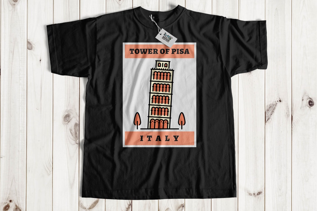 Unisex Leaning Tower of Pisa T-shirt | Italian Pisa Cathedral Gift ...