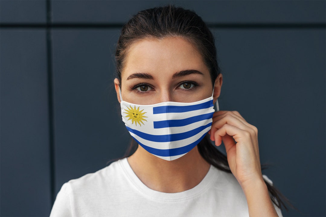 Unisex Flag of Uruguay Breathable & Flexible Elasticated Face Covers ...