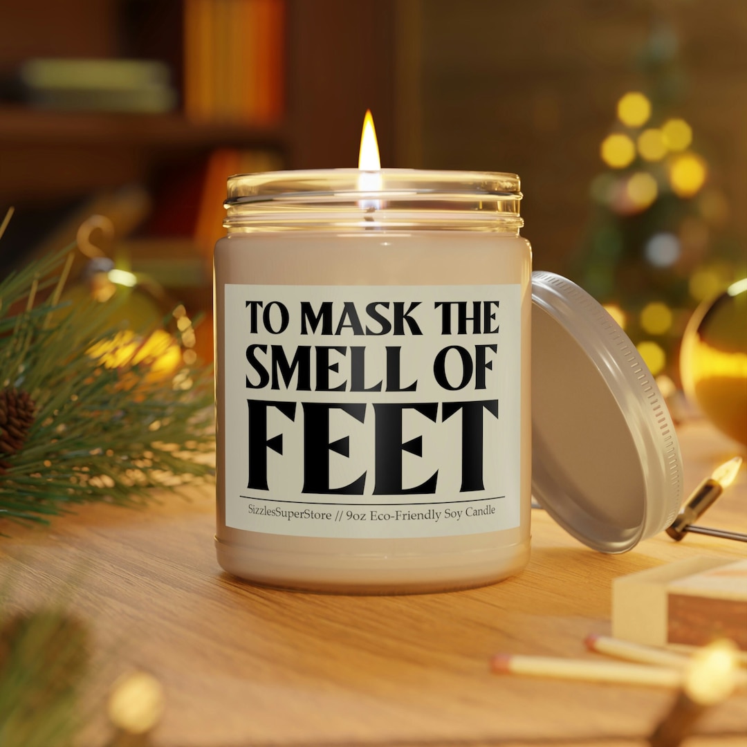 Funny Smelly Feet Candle Scented 9oz, to Mask the Smell of Feet, Gift ...