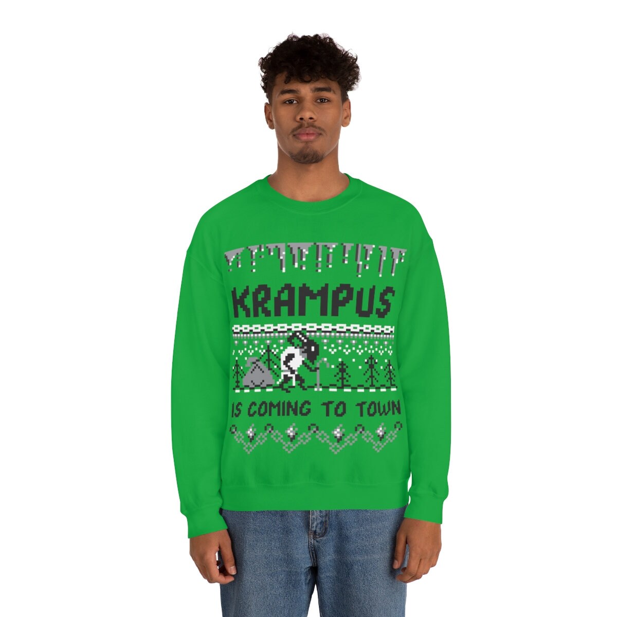 Unisex Krampus is Coming to Town! Funny Krampus Sweatshirt, Demonic ...