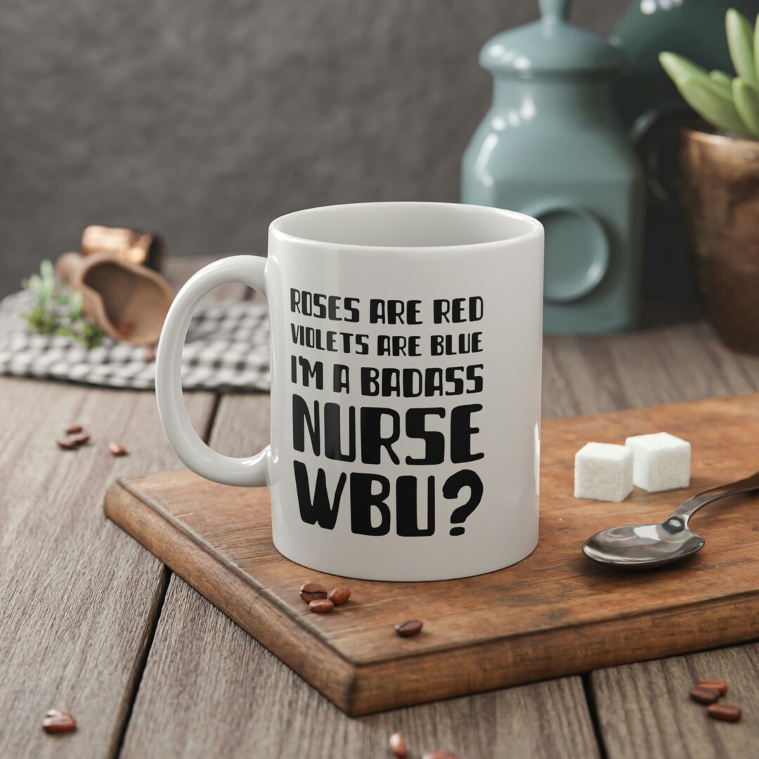 Badass Nurse Mug 11oz 330ml & Funny Nursing Mugs - Etsy
