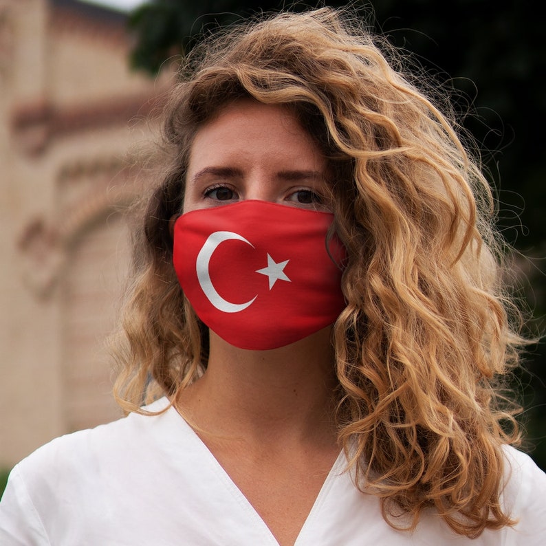 Unisex Turkish Flag Face Mask Breathable & Flexible Flag of - Etsy UK