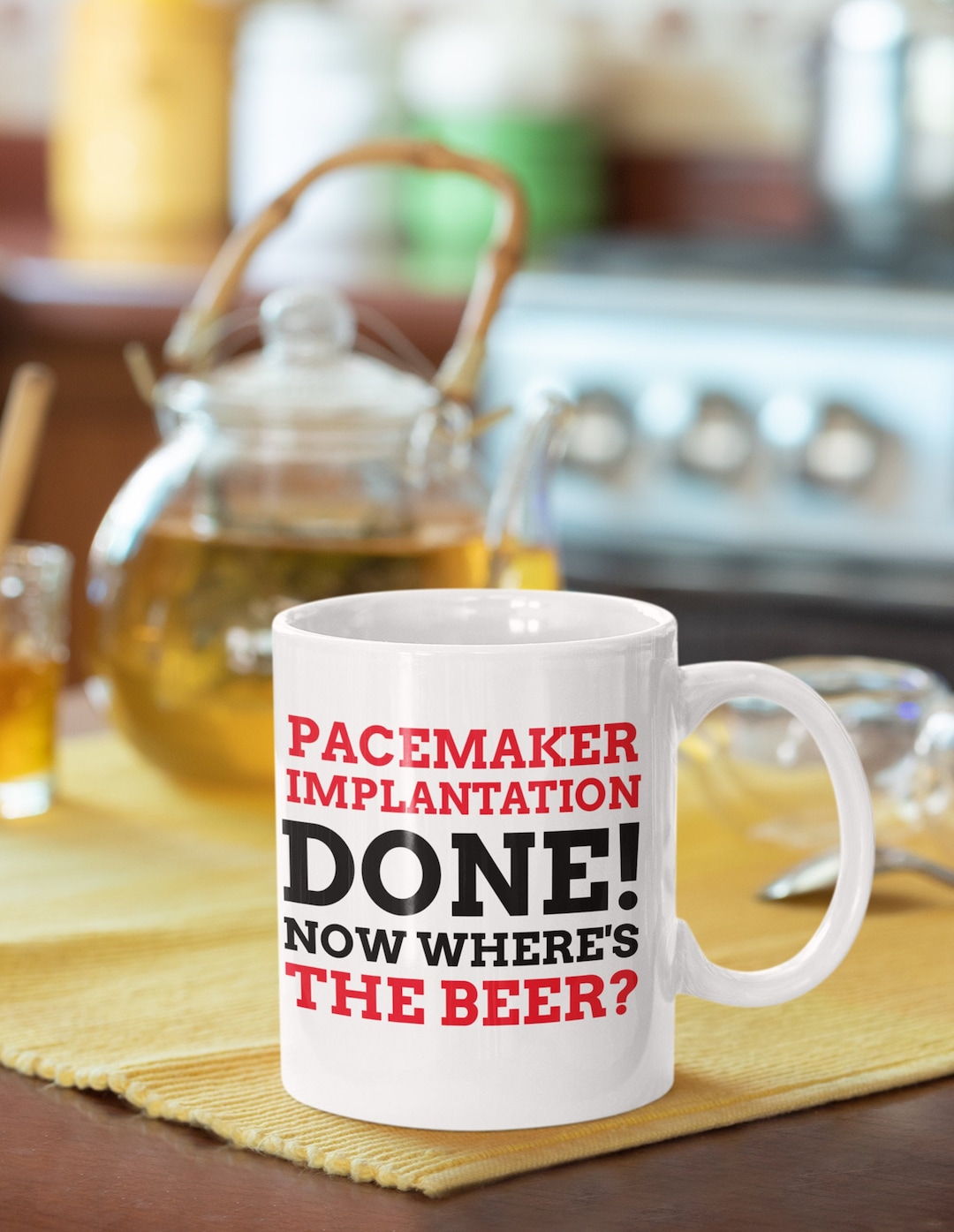 Funny Pacemaker Mug 11oz 330ml | Heart Surgery Mug | Pacemaker ...
