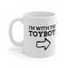 I'm With the Toyboy! Funny Cougar Mug 11oz 330ml Gift for a Cougar Mugs ...
