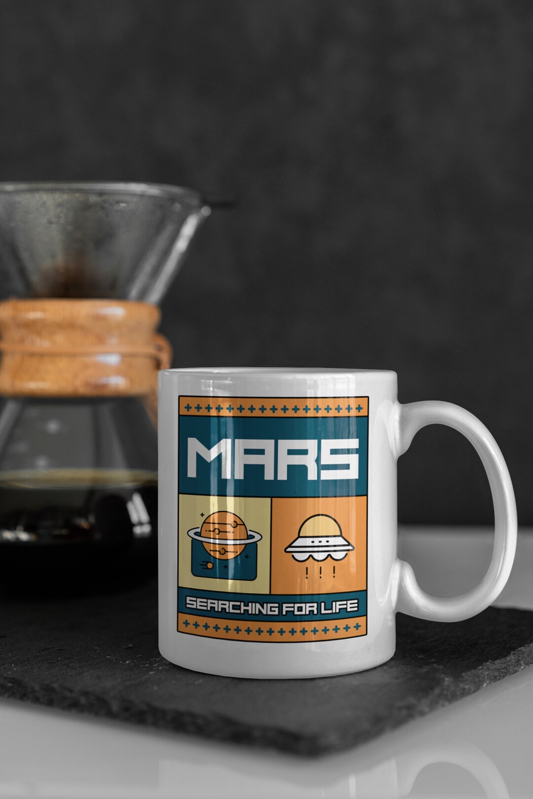 Funny Mars Mug 11oz 330ml Astronaut Mugs, Aliens on Mars Gift Ideas ...