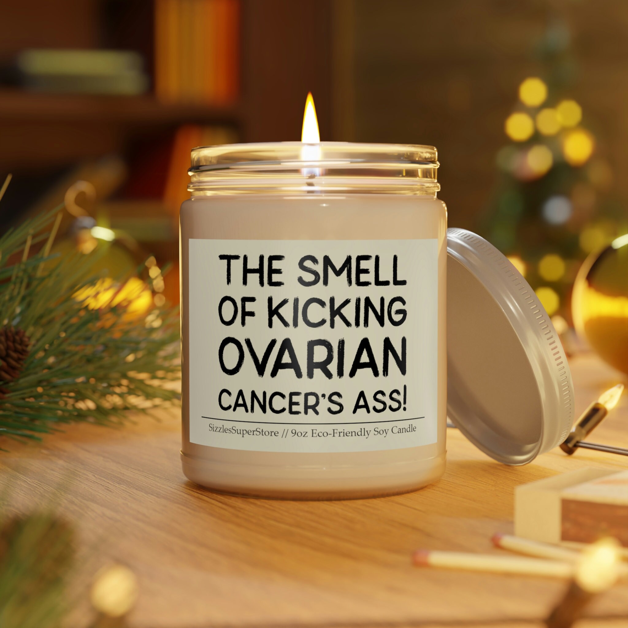 The Smell of Kicking Ovarian Cancer Candle 9oz Scented Funny - Etsy