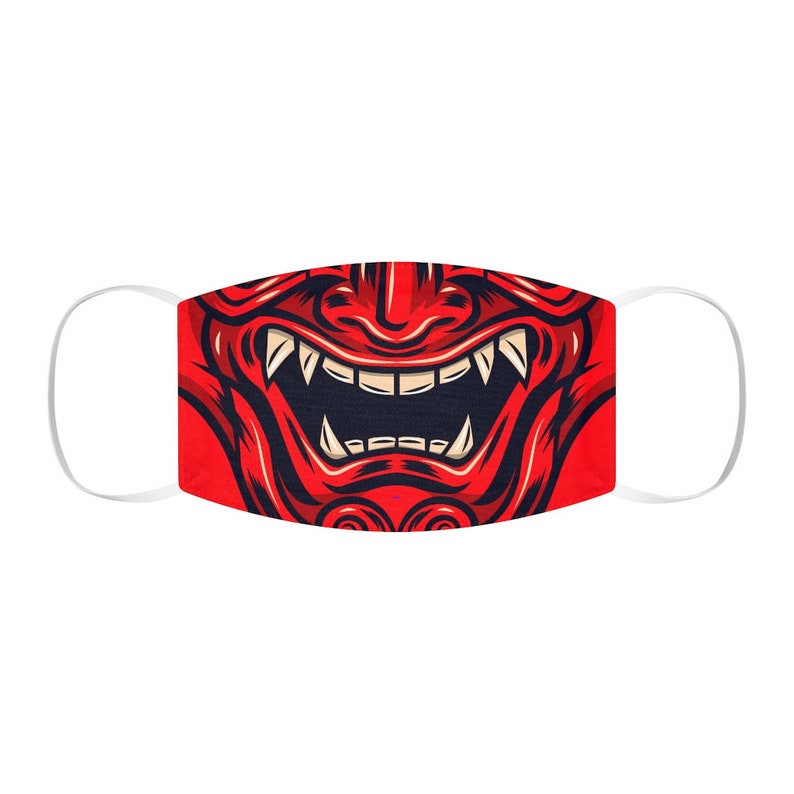 Unisex Smiling Red Devil Halloween Face Mask - Etsy