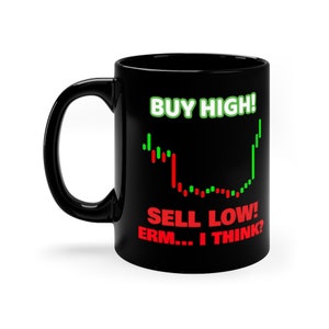 Buy the Fear Sell the Greed Funny Stock Trading Mug 11oz 330ml, Forex ...