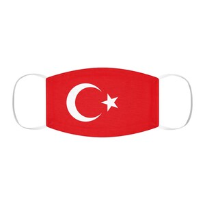 Unisex Turkish Flag Face Mask Breathable & Flexible Flag of Turkey ...