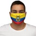 Unisex Ecuadorian Flag Face Mask Breathable & Flexible Flag of Ecuador ...