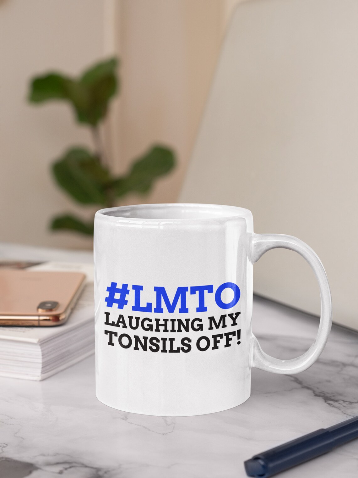 LMTO Laughing My Tonsils off Funny Tonsillectomy Mug Tongsil | Etsy
