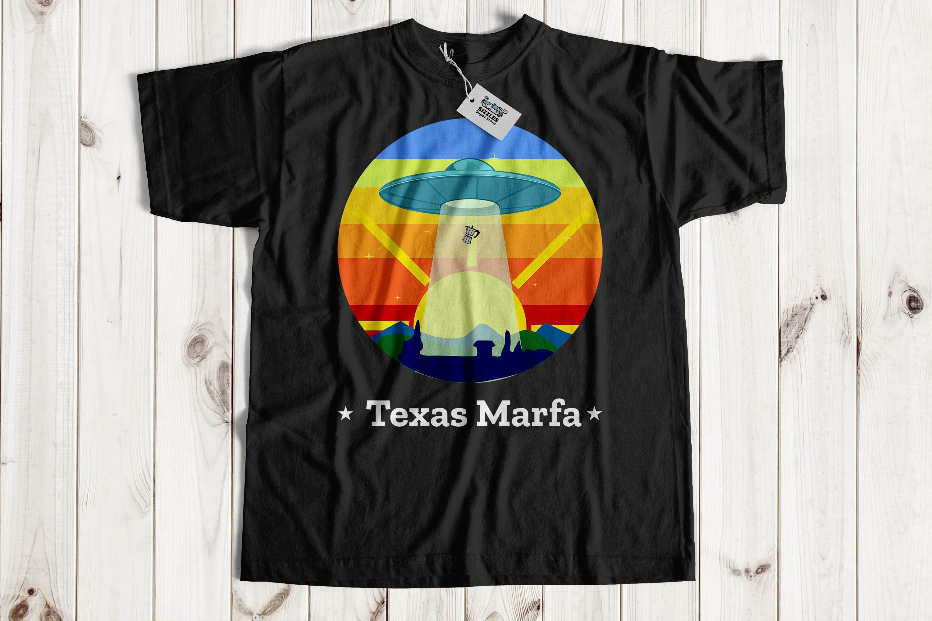 Unisex Texas Marfa UFO Alien Abduction T-shirt Retro Texas | Etsy
