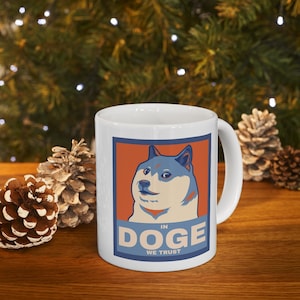 Funny Doge Coin Mug 11oz 330ml Meme Doge Gift Ideas, "very Currency Wow ...