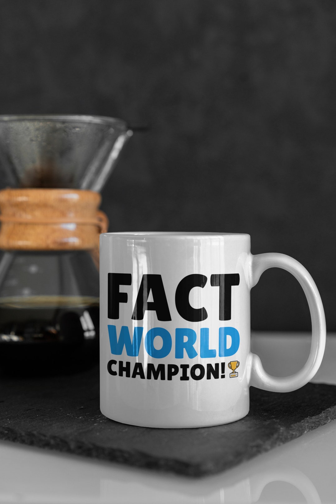 Fact World Champion! Unisex Funny Facts Mug 11oz 330ml, General ...