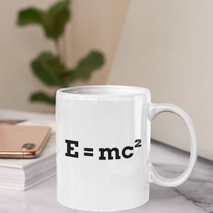 E Mc2 Einsteins Theory of Relativity Mug Cool Emc2 Mug Teacher Physics ...