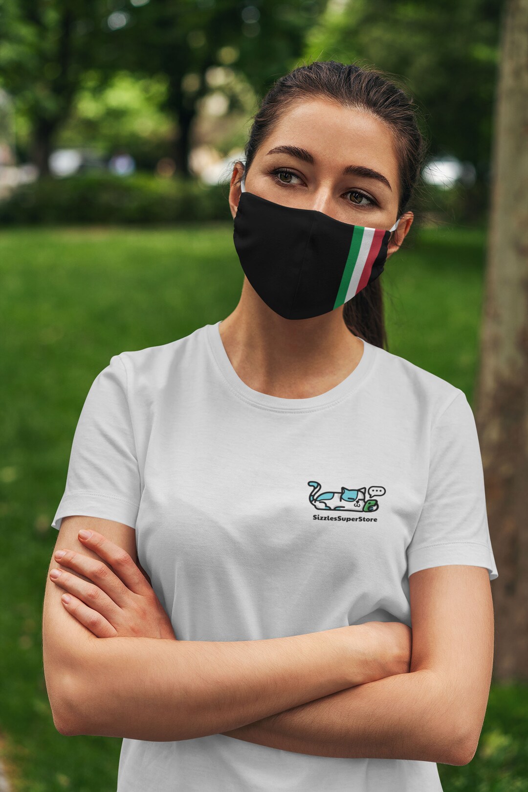 Unisex Flag of Italy Breathable & Flexible Elasticated Facial Covers ...