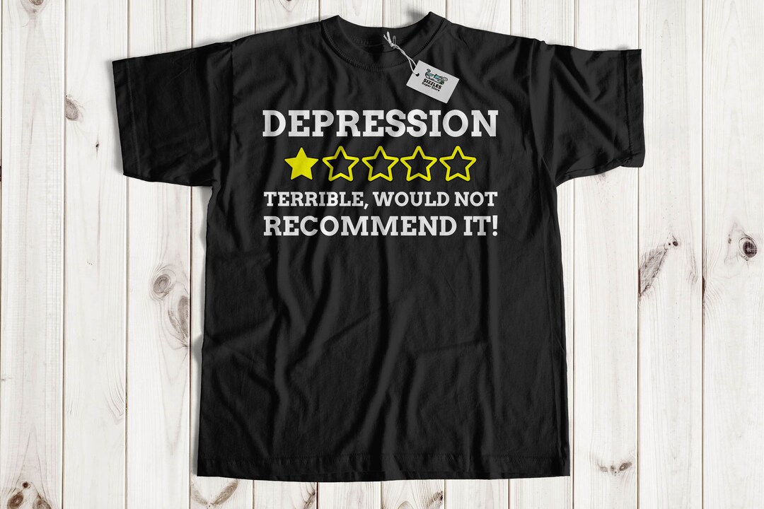 Unisex Funny Depression T-shirt | Depressed Gift Ideas | Depression ...