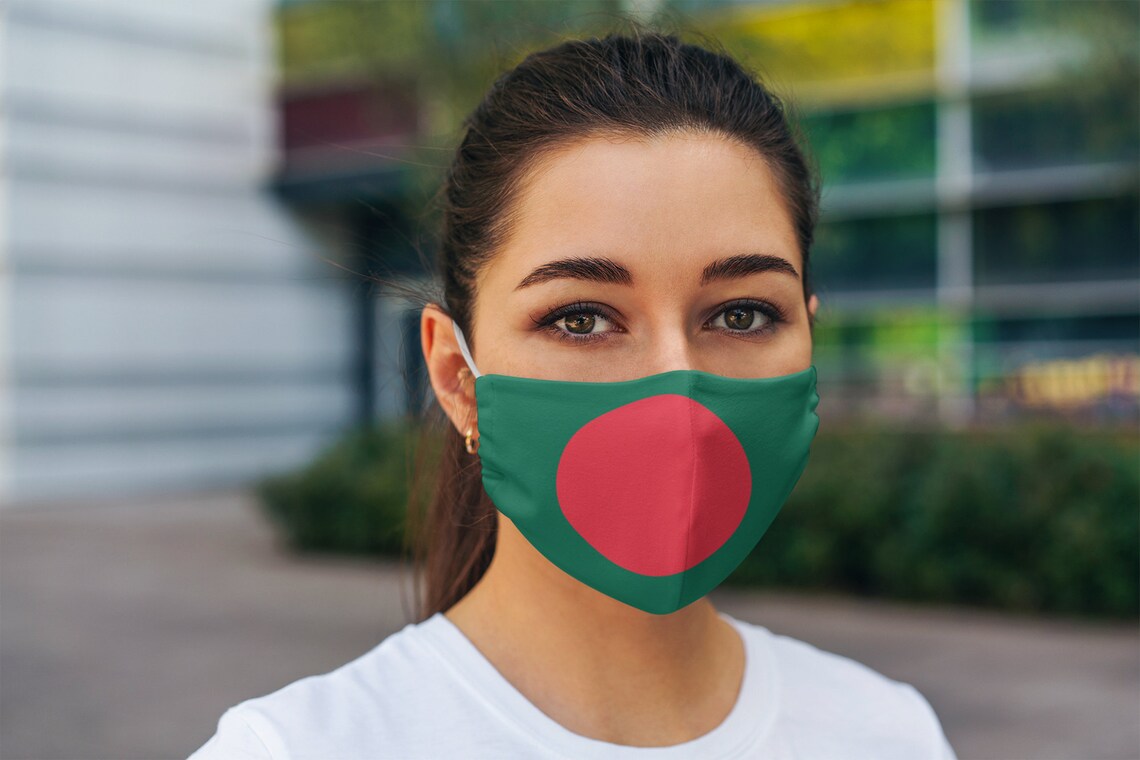 Unisex Bangladeshi Flag Face Mask Breathable & Flexible Flag - Etsy UK