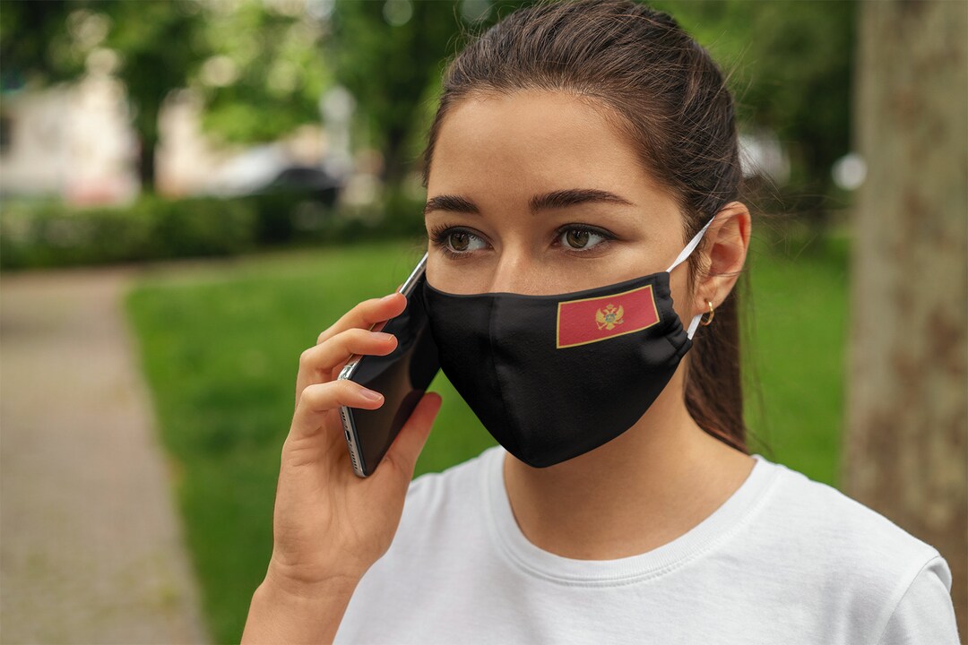 Unisex Montenegrin Flag Face Mask | Breathable & Flexible Flag of ...
