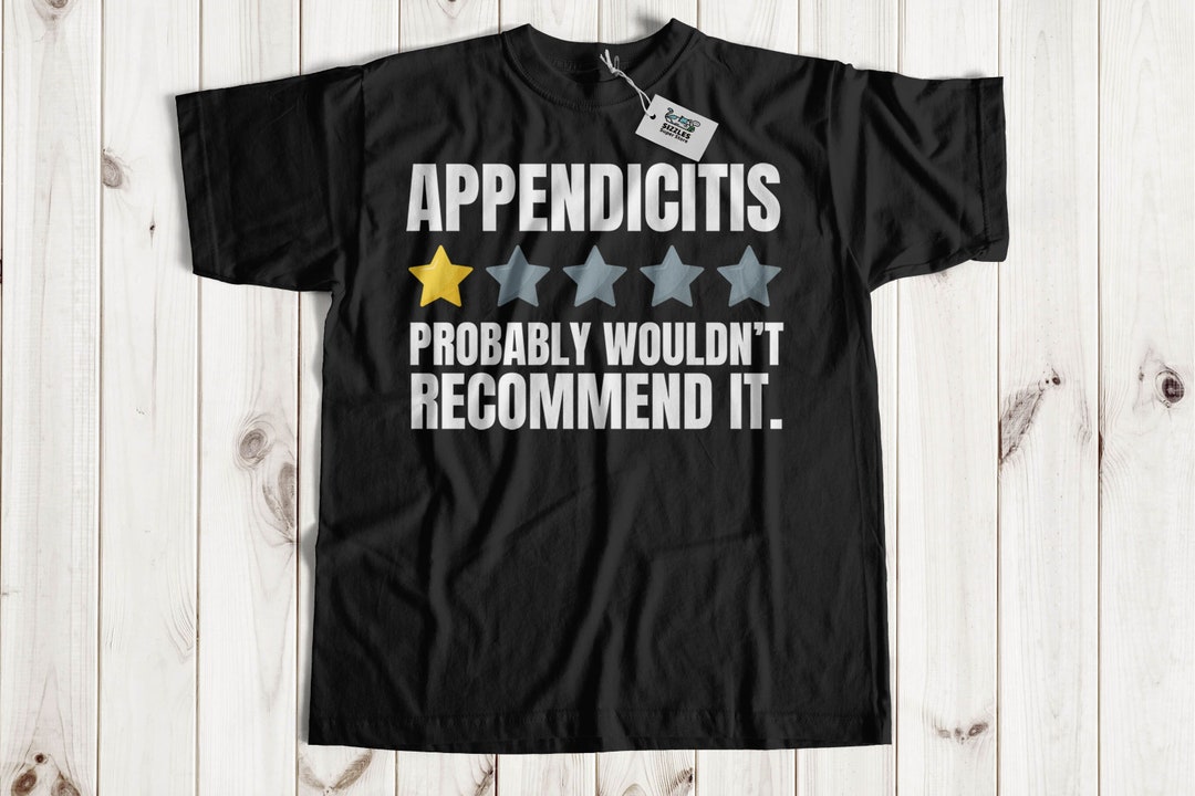 Unisex Appendix T-shirt & Appendectomy Gifts for Friend With ...