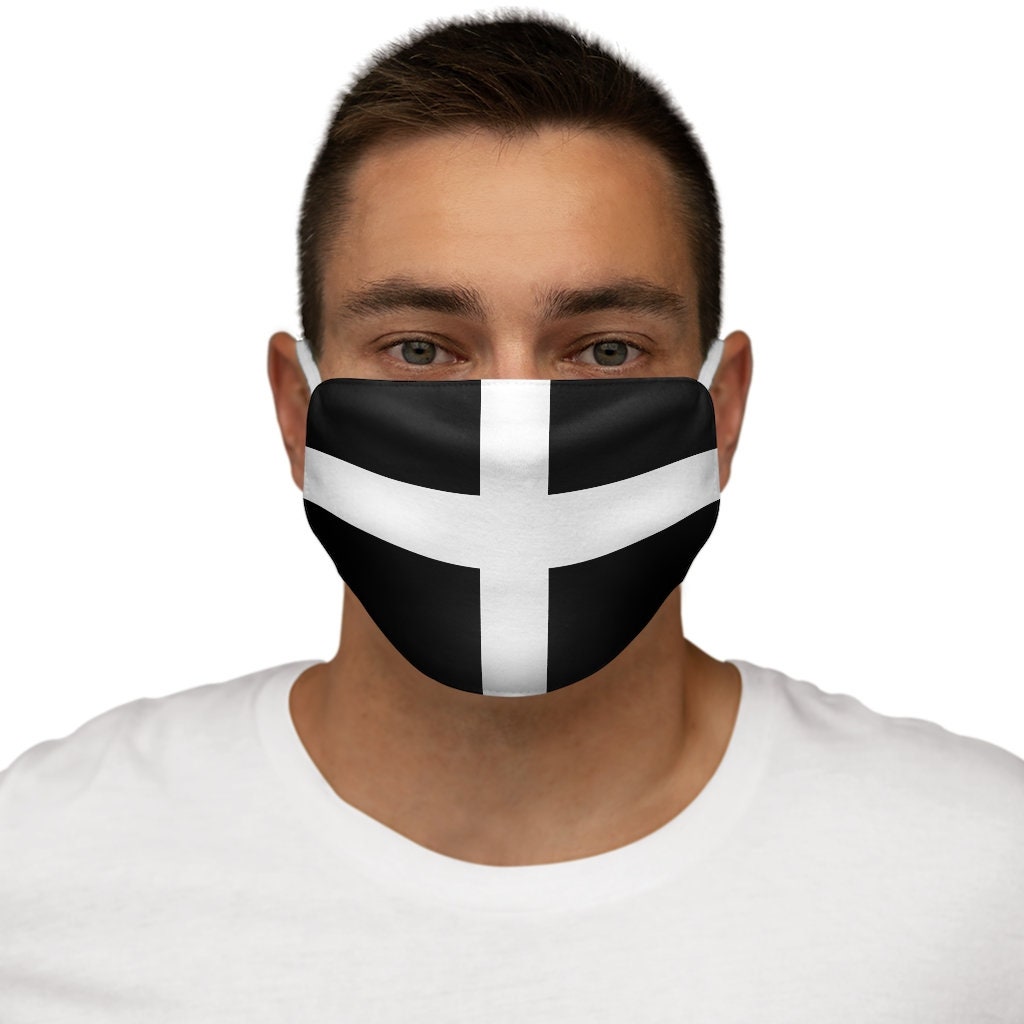 Unisex Cornish flag Face Mask Breathable & Flexible Flag of | Etsy