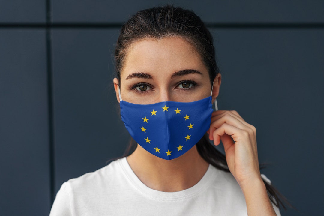 Unisex Flag of the European Union Elasticated Face Covers | Breathable ...