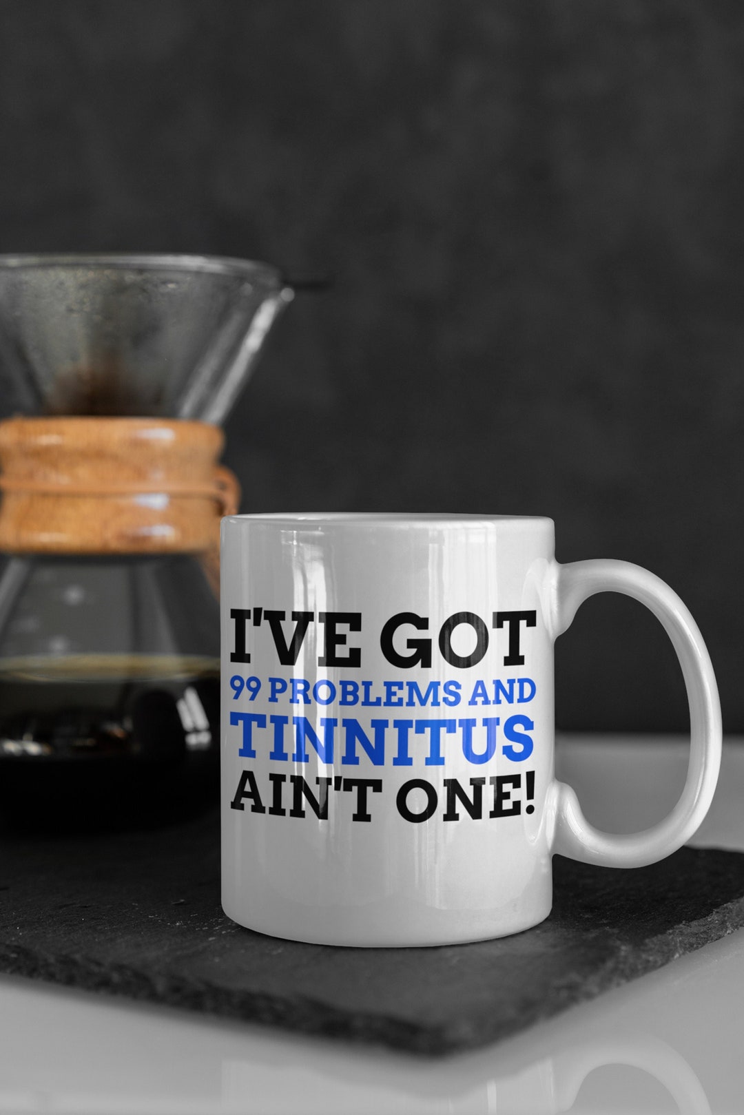 Funny Tinnitus Mug 11oz 330ml Fun Ear Gift Ideas, Noises Gifts, Hearing ...