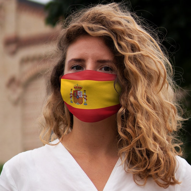 Unisex Spanish Flag Face Mask Breathable & Flexible Flag of - Etsy UK