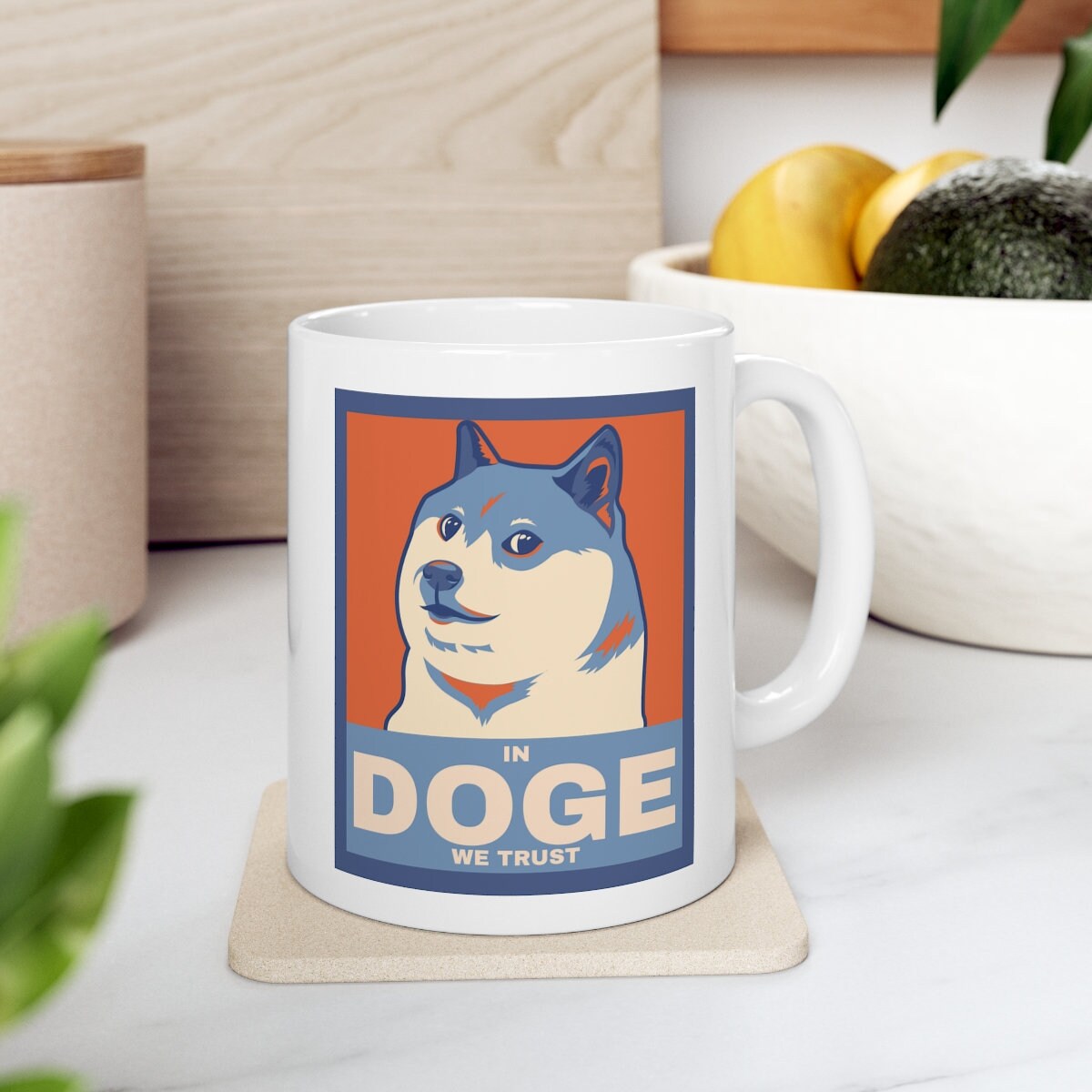 Funny Doge Coin Mug 11oz 330ml Meme Doge Gift Ideas, "very Currency Wow ...
