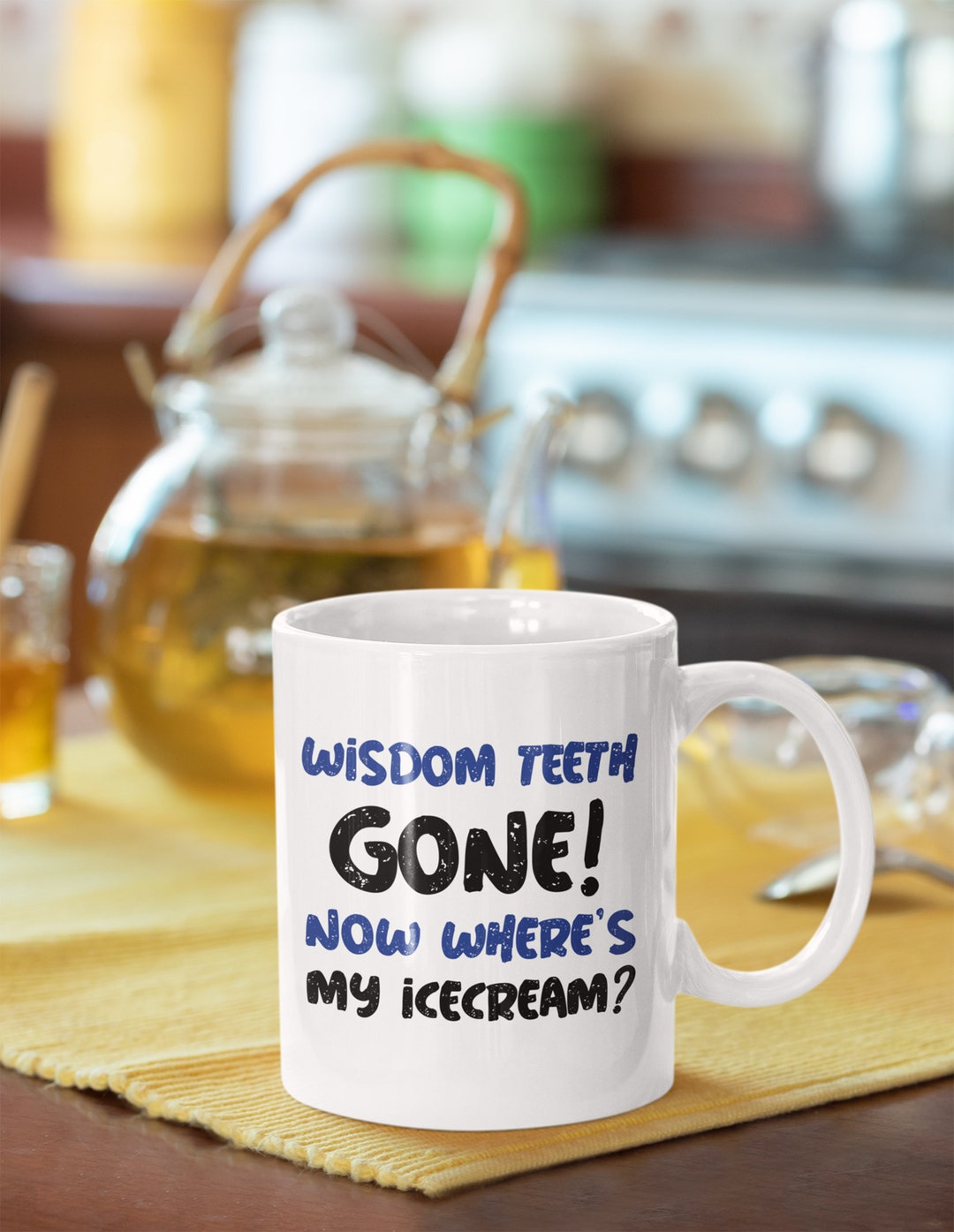 Funny Wisdom Teeth Mug 11oz 330 Ml | Funny Dental Surgery Wisdom Tooth ...