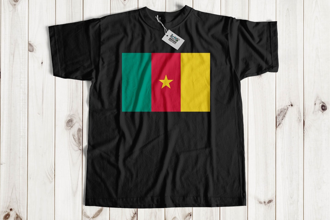 Cameroonian Flag T-shirt | Cameroon Flag Tshirt | Flag of Camaroon T ...