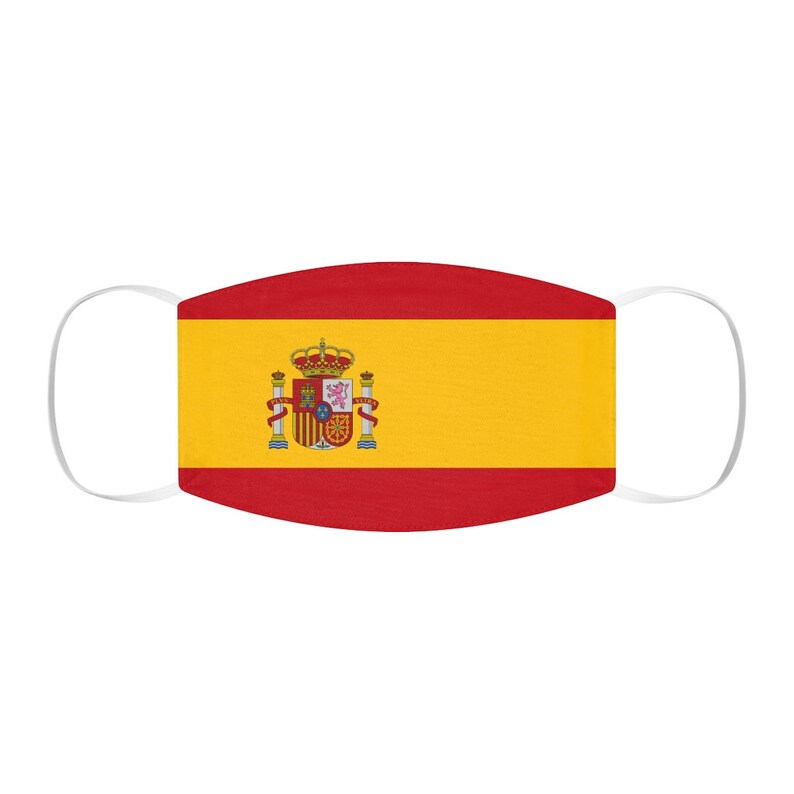 Unisex Spanish Flag Face Mask Breathable & Flexible Flag of - Etsy UK