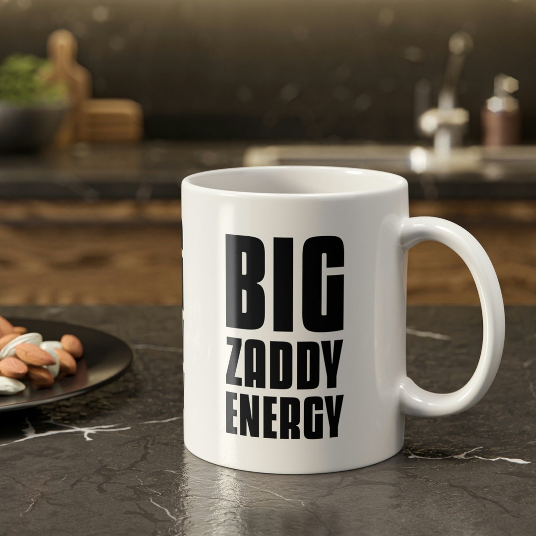 Big Zaddy Energy Funny Silver Fox Mug 11oz 330ml Daddy Gift Ideas - Etsy