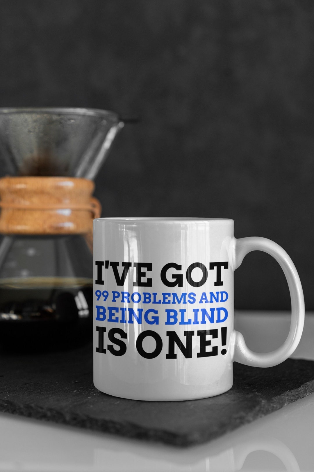 Funny Blind Mug 11oz 330ml | New Glasses Mugs | No Vision Gifts Laser ...