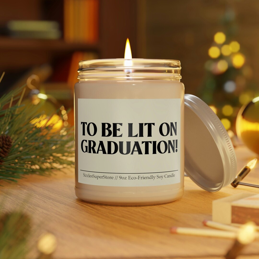 Graduation Candle Scented 9oz, to Be Lit on Graduation! Graduating ...